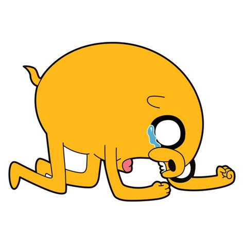 Adventure Time Jake And Flowers Sticker Sticker Mania