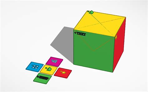 3d Design Creative Cube Adding Objects To Sides Tinkercad