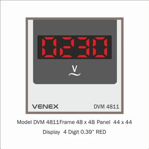 Venex Single Ac Volt Indicator Dvm 9611 For Control Panel Indication At Rs 550 Piece In Ahmedabad