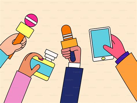 마이크를 손에 들고 있는 한 무리의 사람들 벡터 Unsplash의 기자 회견 이미지