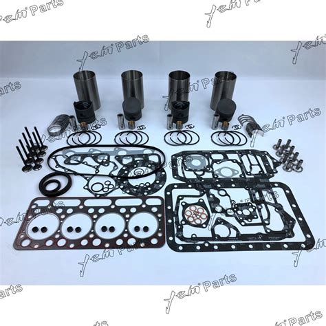 V1502 Repair Kit Engine Liner Kit Bearings Valve Guide Seat For Kubota
