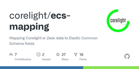 GitHub Corelight Ecs Mapping Mapping Corelight Or Zeek Data To Elastic Common Schema Fields