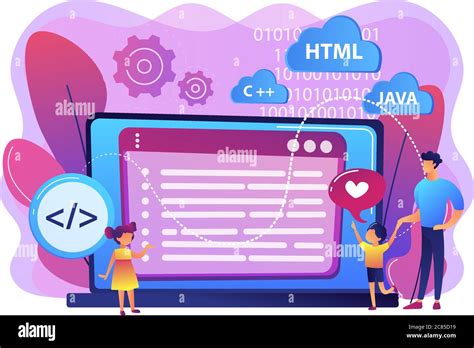 Computer Programming Camp Concept Vector Illustration Stock Vector Image And Art Alamy