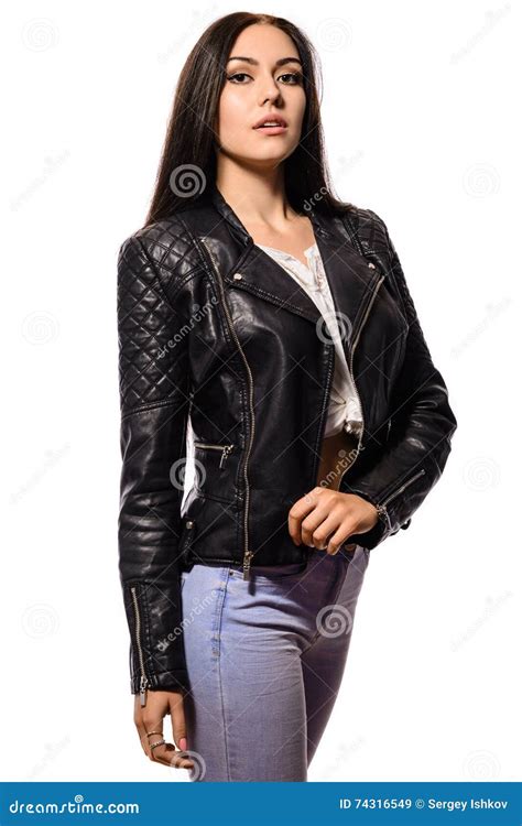 Bella Giovane Donna Esile Con Capelli Neri Lunghi Immagine Stock Immagine Di Femmina