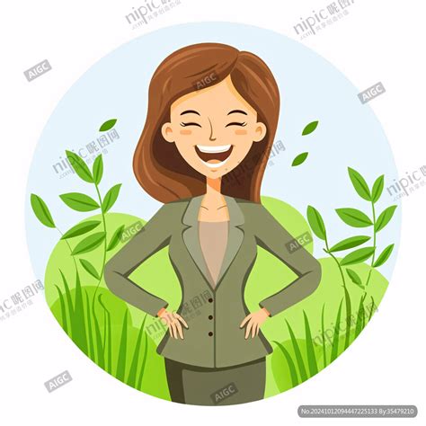 Ai创作图知性白领插画 白领丽人插画 职业女性插画 卡通职业女性 女讲师教师插画 微笑女生女孩插画 卡通年轻女老师头像 正面人物插画 人物绿植元素插画 中年妇女插画 职场女性人物素材 美女职场