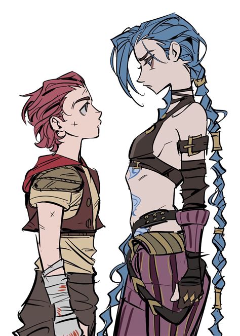 jinx vi arcane jinx and violet league of legends and 1 more drawn