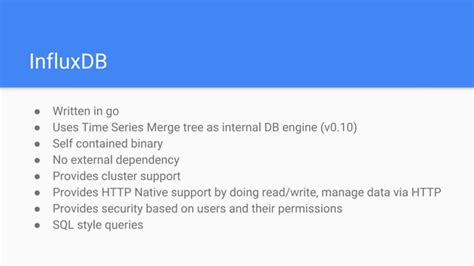 All About Influxdb Pdf Databases Computer Software And Applications