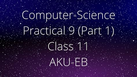 Computer Science Practical 9 Part 1 Class 11 Write The Simple Sql Ddl