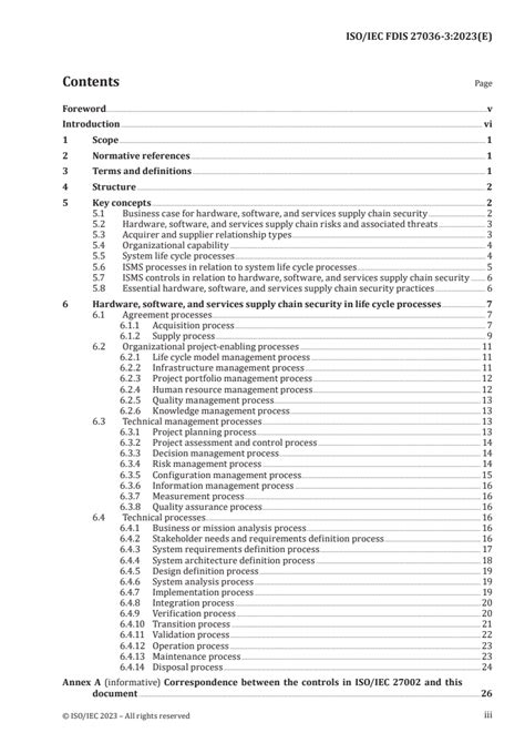 ISO IEC FDIS Cybersecurity Supplier Relationships Part Guidelines For Hardware