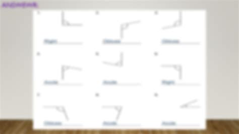 Solution Grade 4 Geometry Classification Of Angles Sheet 2 Studypool