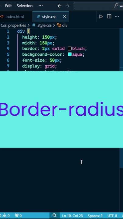 The Secret To Stunning Opacity And Border Radius Coding Cssproperty Codetutorial Shorts Css