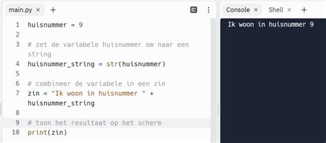 Functie Str Python Informaticalessen
