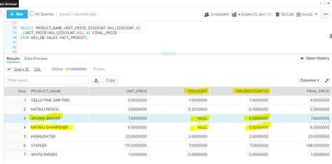 Snowflake General Functions Nvl Nvl2 Decode Coalesce Nullif And