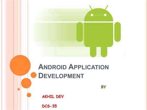 synopsis on android application