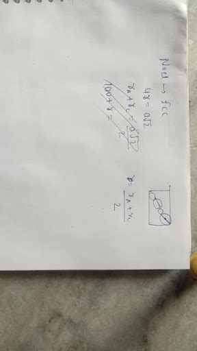 The Coordination Number Of Simple Cubic Unit Cell Is 6 Schottky Defects