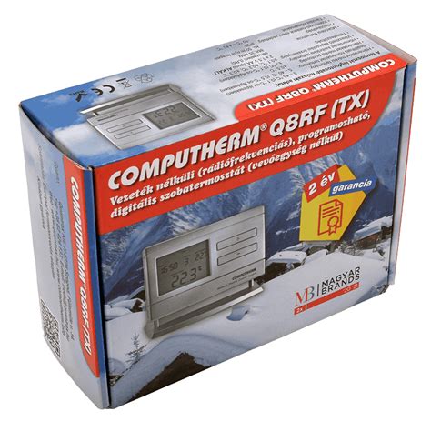 Computherm Q8rf Tx Digitális Szobatermosztát Vezérlő Egység Rádiófrekvenciás Termosztát Vezérlő