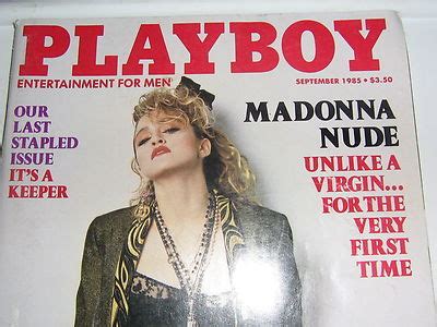 Madonna Nude In Playboy 1985 Photo Spread In Excellent Condition