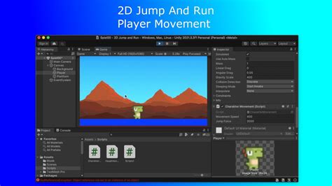 Player Movement 2d Jump And Run Programmieren Unity Youtube