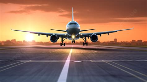 배경으로 활주로에 닿는 항공기의 3d 일러스트 공항 활주로 비행기 착륙 비행기 공항 배경 일러스트 및 사진 무료 다운로드 Pngtree
