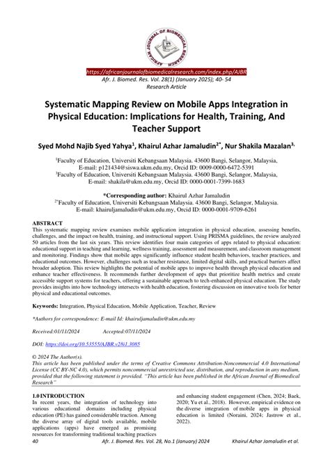 PDF Systematic Mapping Review On Mobile Apps Integration In Physical Education Implications