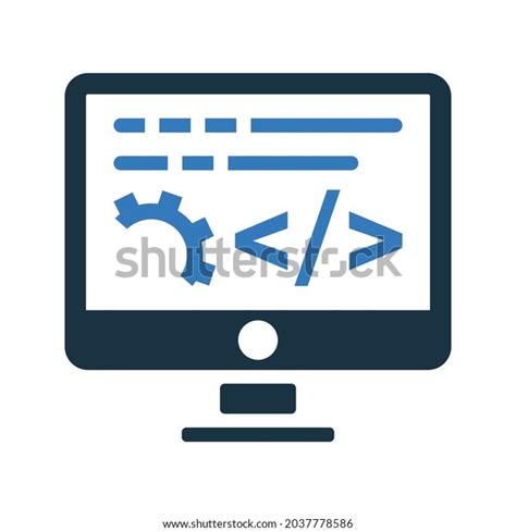 Software Coding Development Icon Simple Editable Stock Vector Royalty