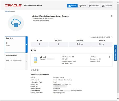 Oracle Cloud Database As A Service Dbaas Patch Service Oracle Base