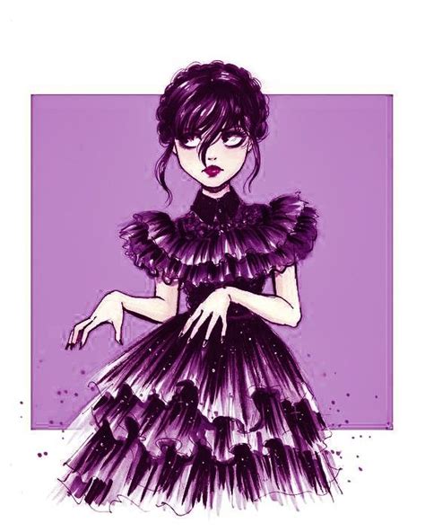 Уэнсдей Семейка аддамс Детские приглашения Трафаретные надписи