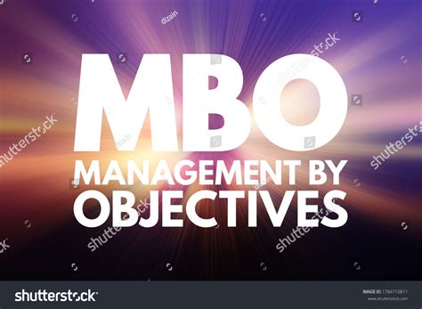 Mbo Management By Objectives Strategic Approach Stock Illustration 1784710811 Shutterstock