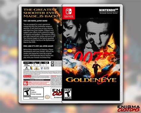 Goldeneye 007 N64 Online Custom Switch Cover No Game Etsy