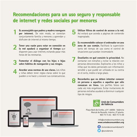 Consejos Para Un Uso Responsable De Internet Y Redes Sociales Para