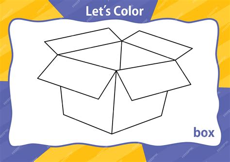 아이들을 위한 귀여운 색칠하기 만화 색칠 공부 워크시트 색칠하기 책 페이지의 벡터 그림 프리미엄 벡터