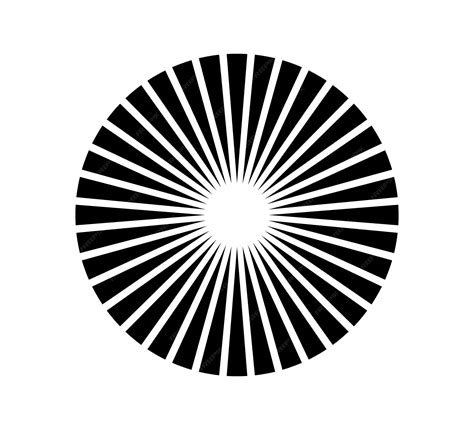 Premium Vector Radial Circle Lines Circular Radiating Lines Geometric Element Sun Star Rays