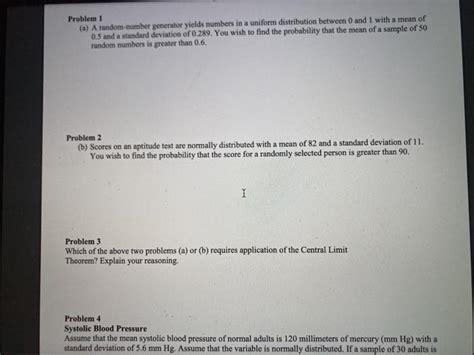 Solved Problem 1 A A Random Number Generator Yields