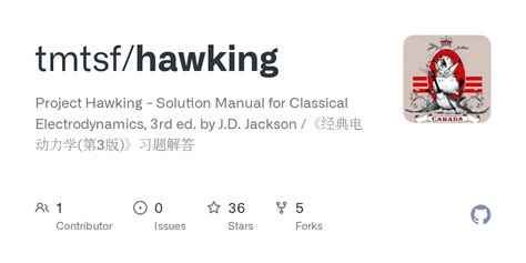 Github Tmtsfhawking Project Hawking Solution Manual For Classical Electrodynamics 3rd Ed