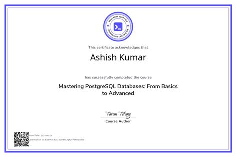 Ashish Kumar On Linkedin Course Certification