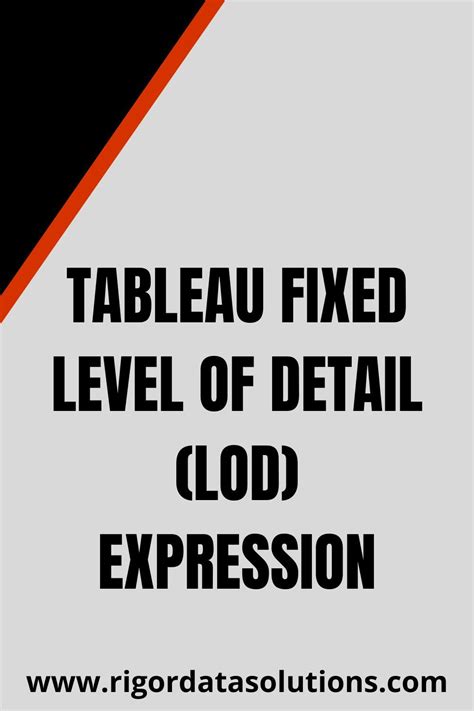 How To Use Fixed Level Of Detail Lod Expression In Tableau Artofit