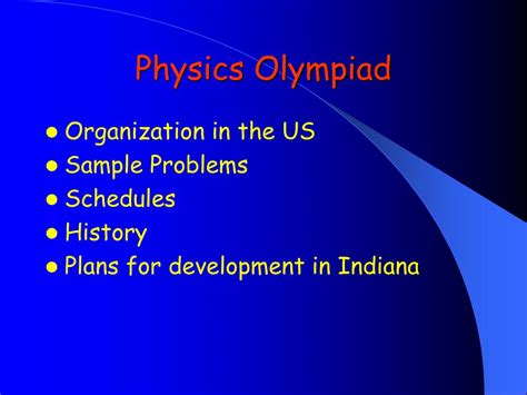 PPT Physics Olympiad PowerPoint Presentation Free Download ID 379632
