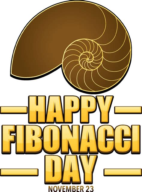 Diseño Del Cartel Del Día De Fibonacci 13092751 Vector En Vecteezy