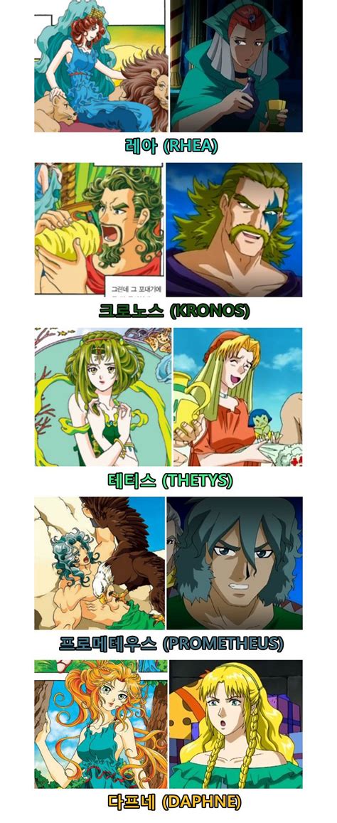 해연갤 홍은영작가 그리스로마신화and올림포스 가디언 그림체 비교짤
