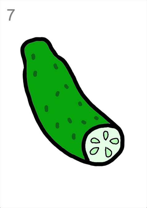 How To Draw A Cucumber Step By Step Easy Drawing Guides Drawing Howtos How To Draw A Cucumber Step By Step Easy Drawing Guides Drawing Howtos