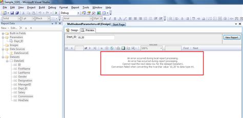 Ssrs Multivalued Parameters