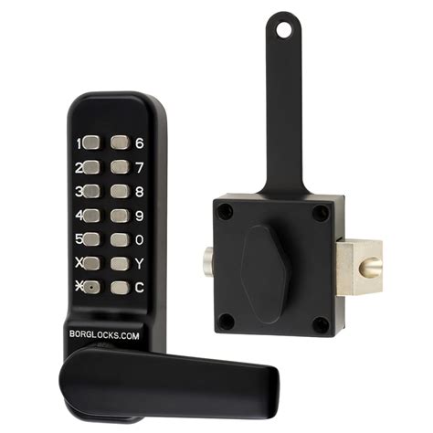 Borg BL4409 Easicode Pro External Marine Grade Pro Push Button Slam Latch Code Lock Black