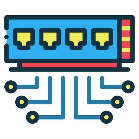 Network Switch Generic Color Lineal Color Icon