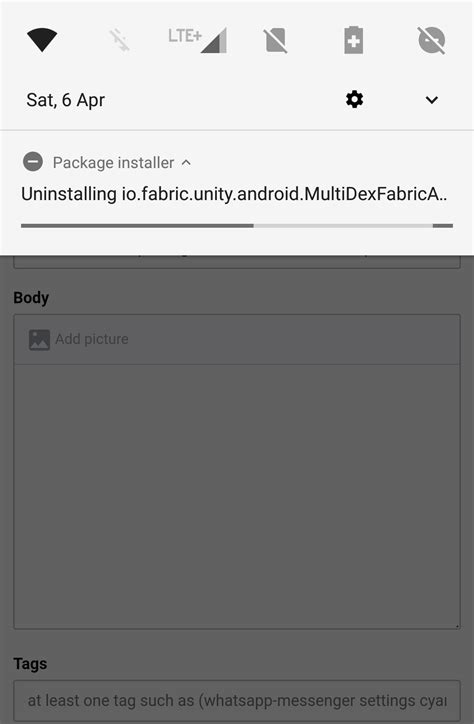 Uninstallation How To Remove Package Uninstaller Notification In Notification Bar Android