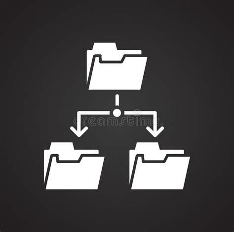 Data Analysys Icon On Black Background For Graphic And Web Design