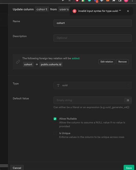 can t create columns with default value to null · issue 7322