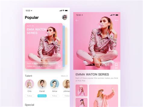 Beautiful And Clean UI Design Examples Behance