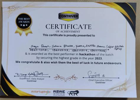 Machinelearning Internship Hackathon Ai Ml Futureready Bestperformers Teamwork Sahana