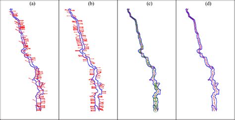 Calculated Crack Skeleton Points A Normal Estimation B Normal