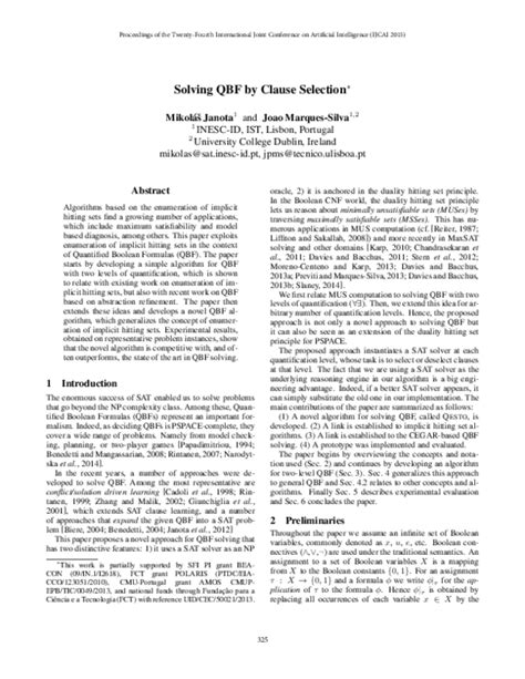 Pdf Solving Qbf By Clause Selection